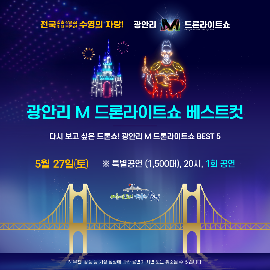 Gwangalli M Drone Light Show (Line-up for May) – Busan Travel & Living